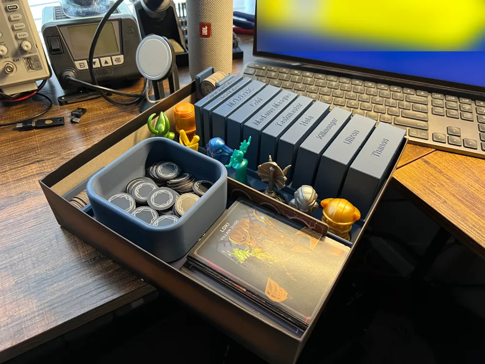 Marvel Villainous Box Organizer (with expansion) by wesyarber - MakerWorld