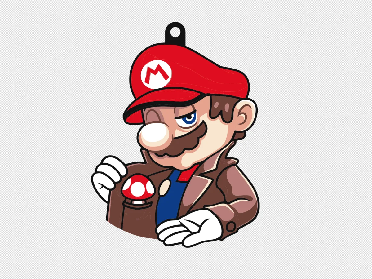 Mario keychain - Free 3D Print Model - MakerWorld
