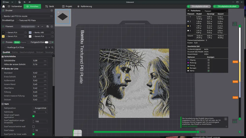 Jesus looks at Mary Magdalene Hueforge 150x150 by Calipitter MakerWorld ...