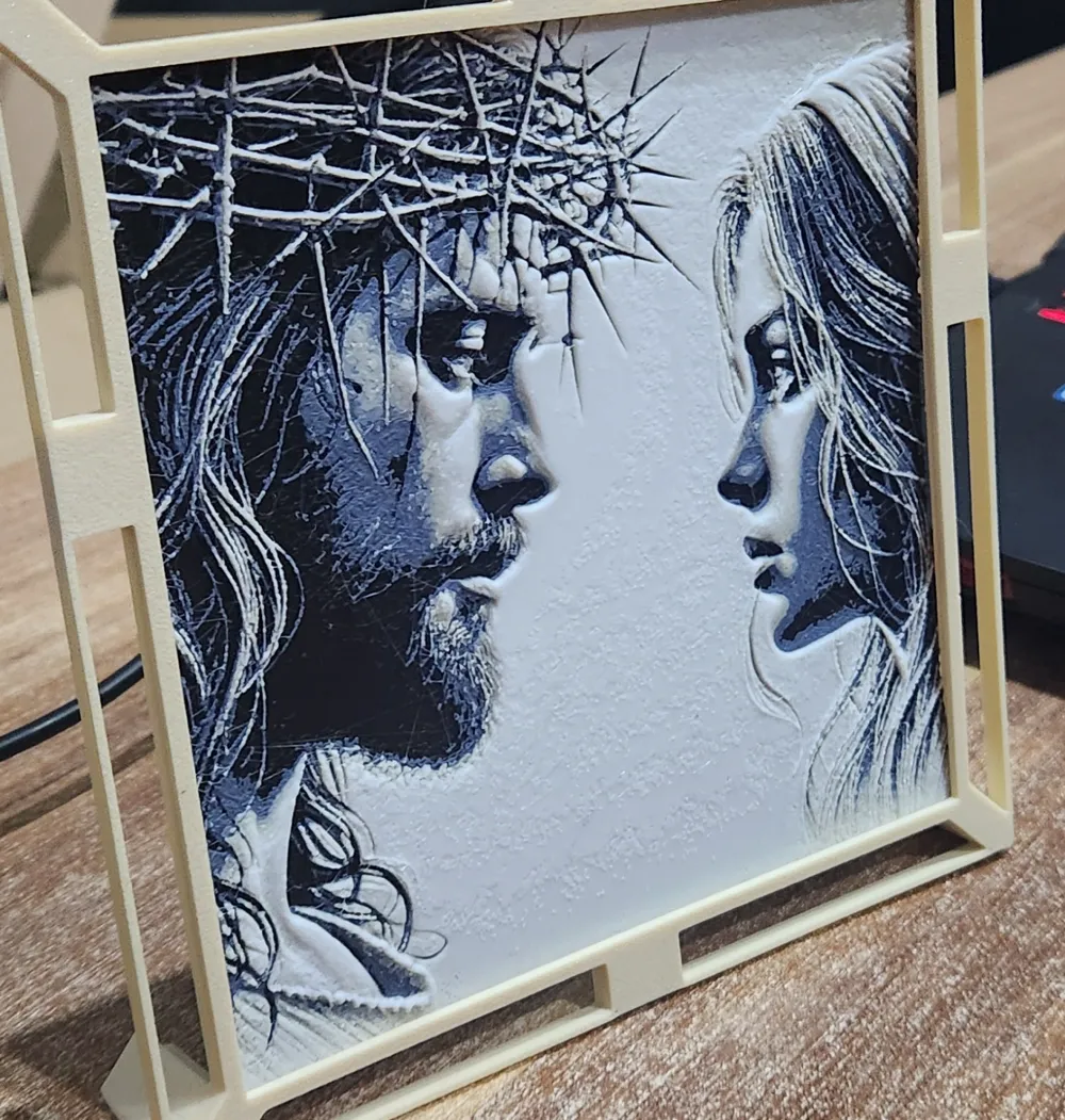 Jesus looks at Mary Magdalene Hueforge 150x150 by Calipitter MakerWorld ...