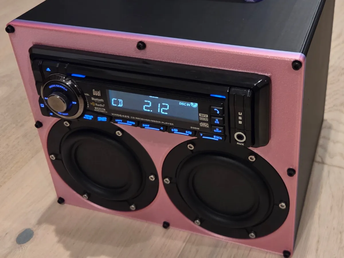 Car Radio Boom Box - Free 3D Print Model - MakerWorld