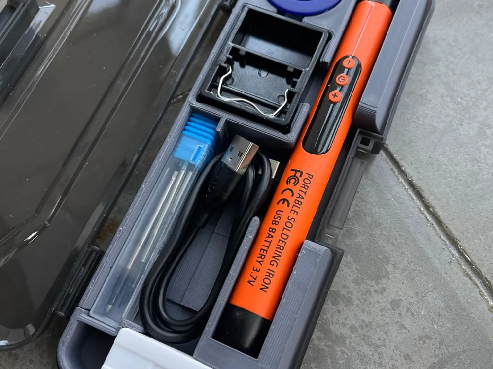 Temu Soldering Iron Case – Inner Insert - Free 3D Print Model - MakerWorld