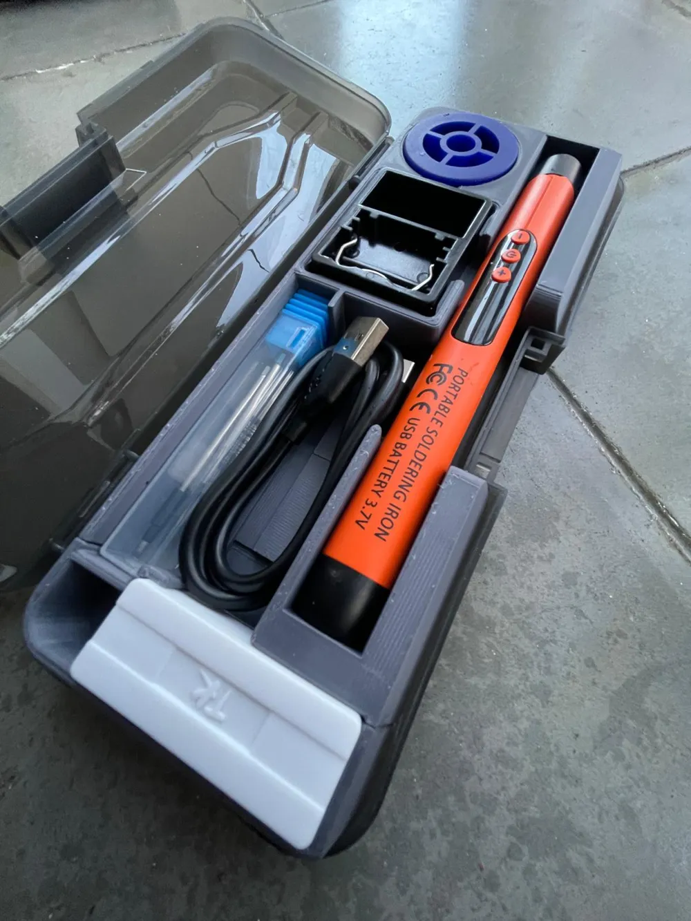 Temu Soldering Iron Case – Inner Insert - Free 3D Print Model - MakerWorld