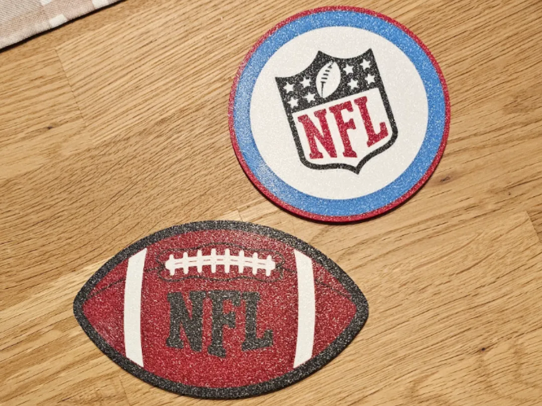Football Coasters - Free 3D Print Model - MakerWorld