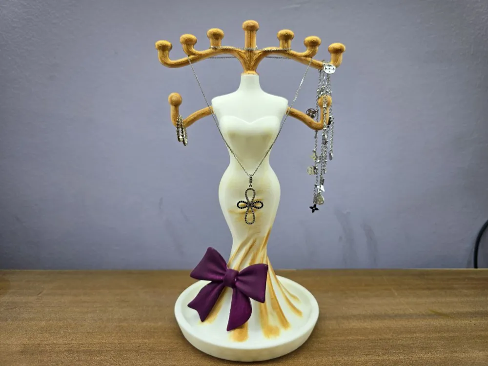 Elegant Dress Jewelry Stand by 3DRF.GR MakerWorld: Download Free 3D Models