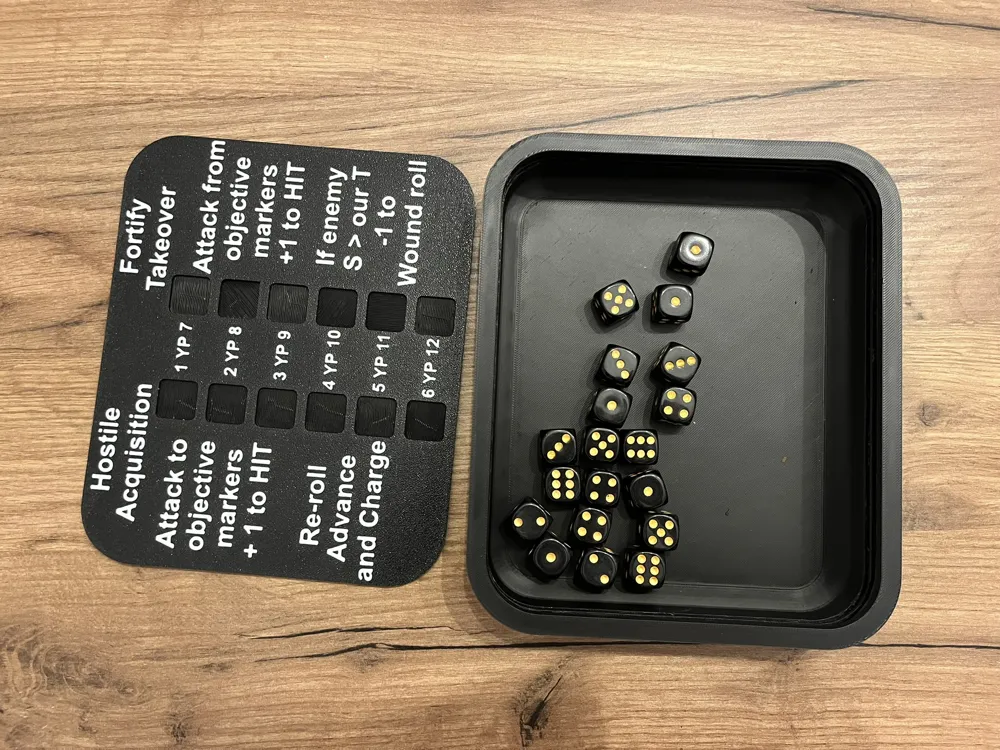 Dice Tray box for Battle Round and Score Tracker - Free 3D Print Model ...
