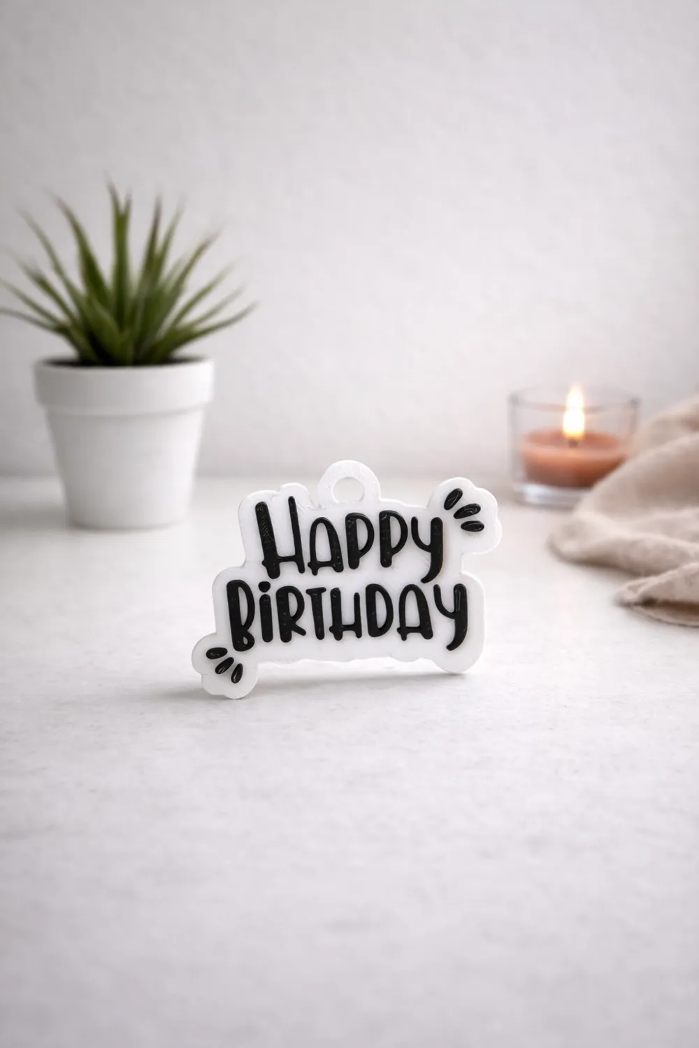 Happy Birthday - Gift Tag Decoration Day - Free 3D Print Model - MakerWorld