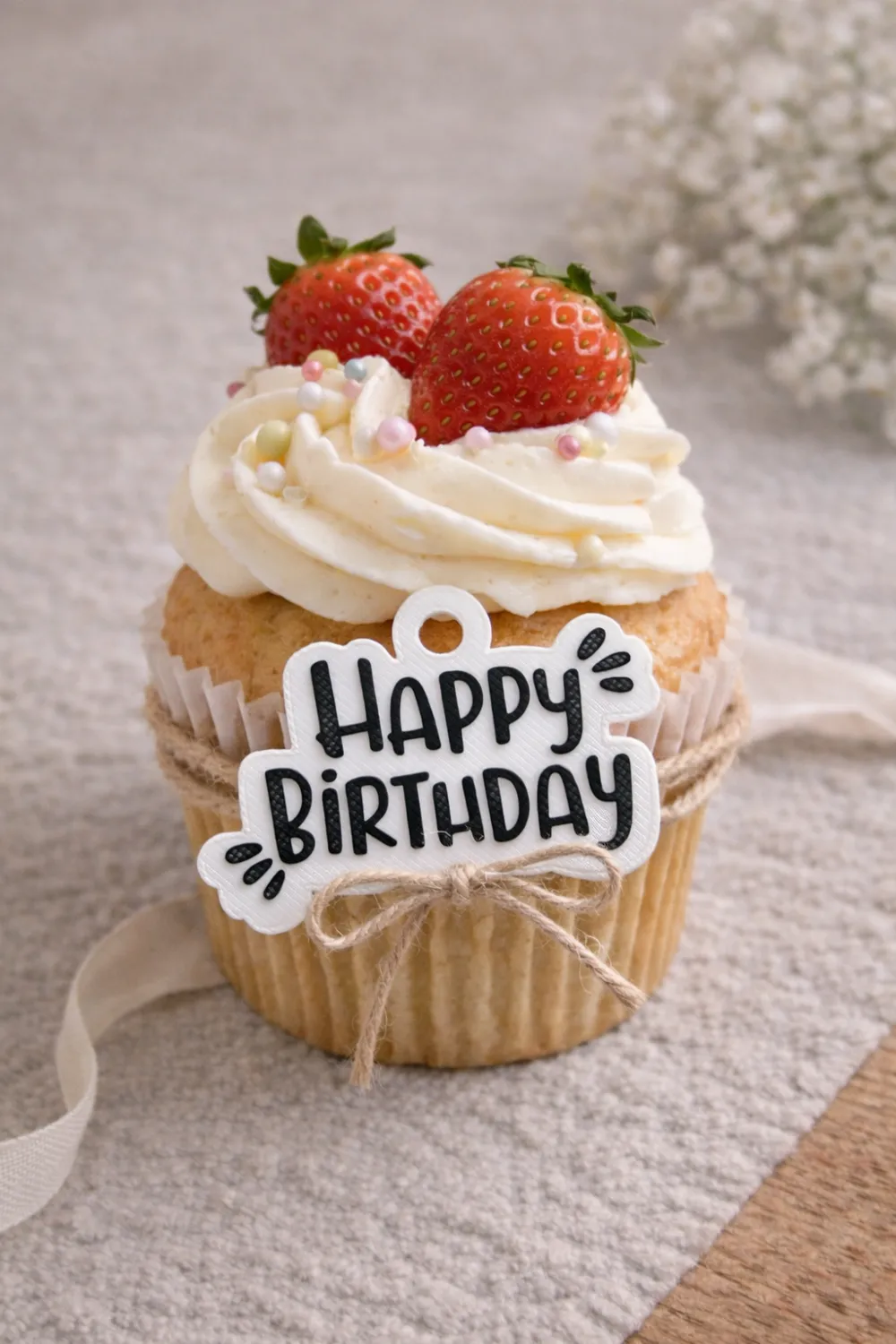 Happy Birthday - Gift Tag Decoration Day - Free 3D Print Model - MakerWorld