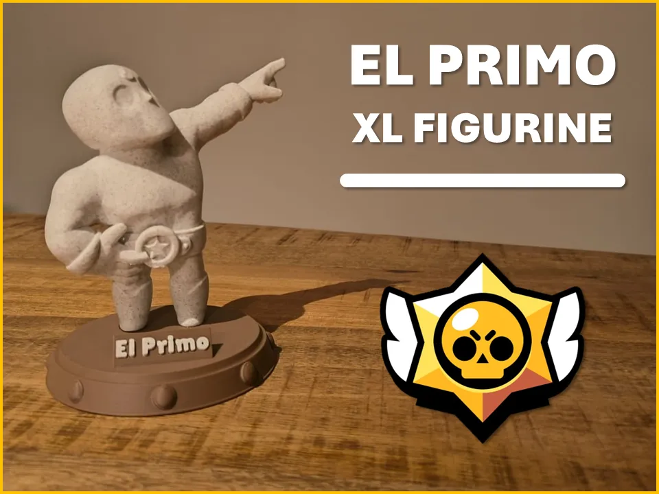El Primo | XL Brawl Stars Figurine (No AMS) by Mike.stl - MakerWorld