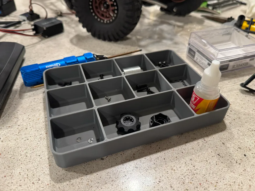RC car parts tray by Kent MakerWorld: Download Free 3D Models