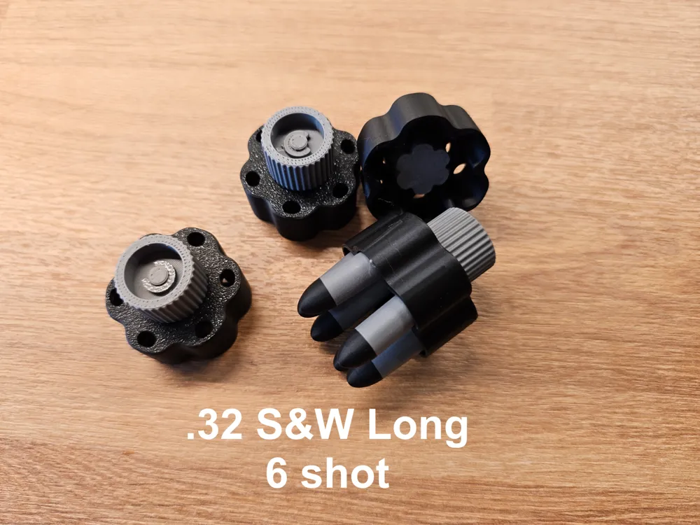 Revolver speed loader for .32 S&W Long 6 rounds by darioosz MakerWorld ...