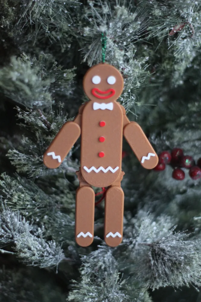 Pull-String Gingerbread Man (print in place) by Crafty Sven - MakerWorld