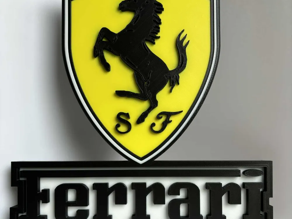 Ferrari Logo - Free 3D Print Model - MakerWorld