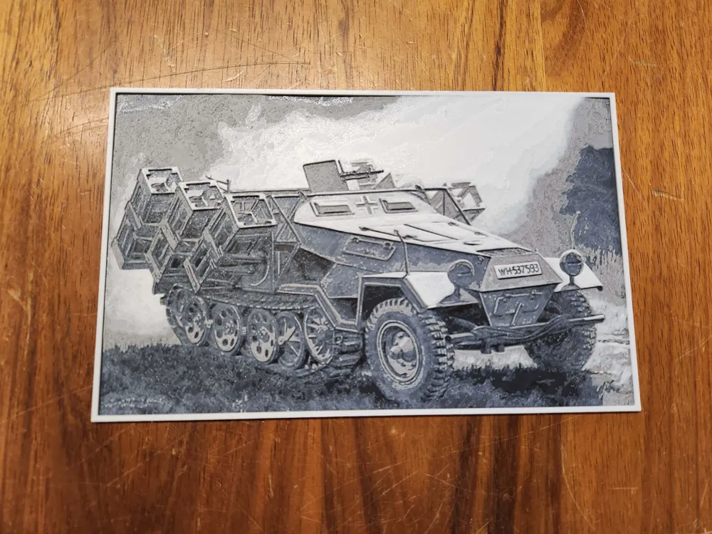 Hueforge - 251 Stuka Ground Assault Frame by wyldcat34 - MakerWorld