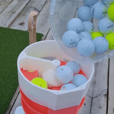 Funnel to Golf ball dispenser pro - Free 3D Print Model - MakerWorld
