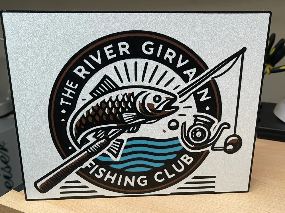 The river Girvan Fishing Club Lightbox – Kostenloses 3D-Druckmodell ...