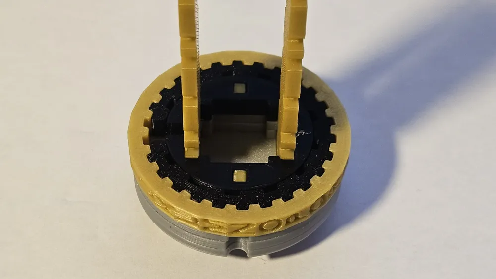 3Dプリント 6文字組み合わせロック付きクリプテックスパズル - 無料3Dモデル -MakerWorld