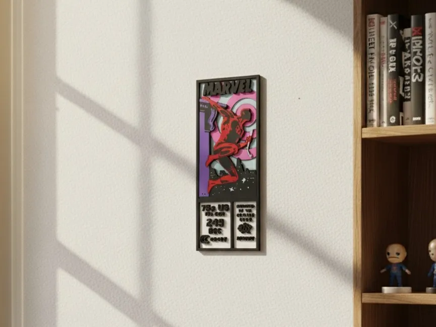 Daredevil Marvel Corner Box-Decoration Comic style by borbolo ...