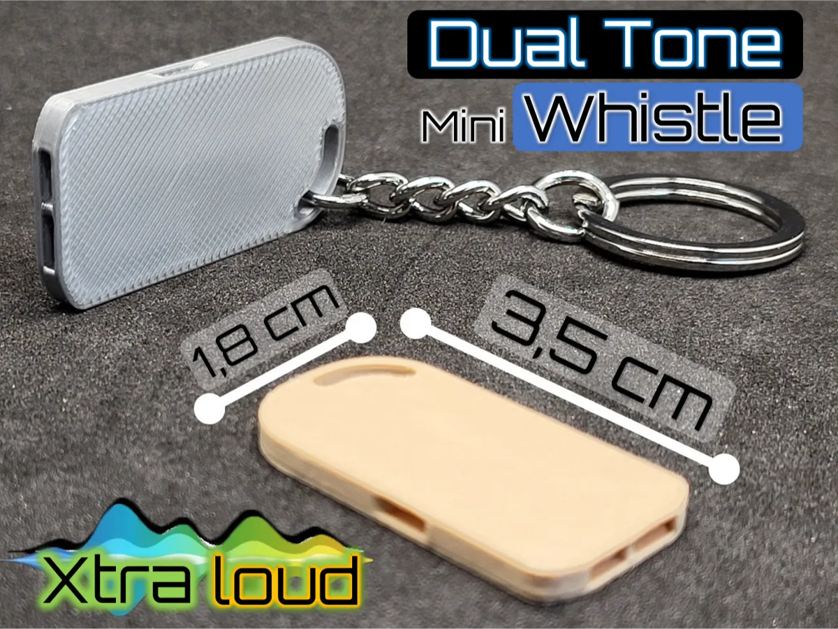 Mini Whistle - Dual Tone - Free 3D Print Model - MakerWorld