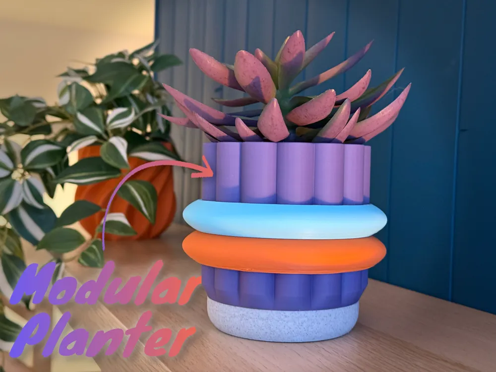 Modular Flower Pot by ArtK - MakerWorld