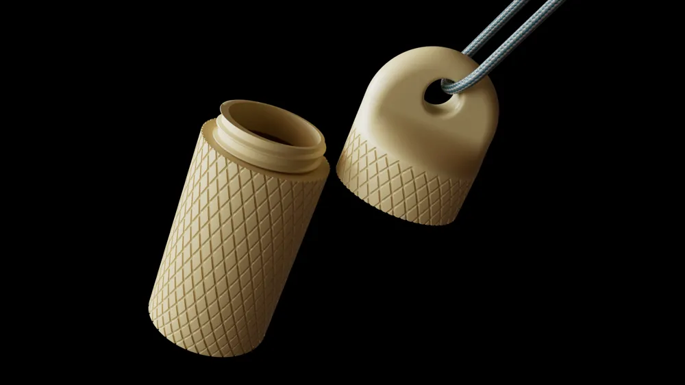 Lanyard Hiking storage container by ChuaMakerWorld: Download Free 3D Models