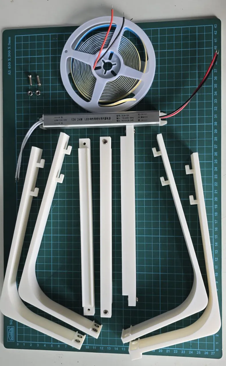 LED Light Bar For Skadis Board - Free 3D Print Model - MakerWorld