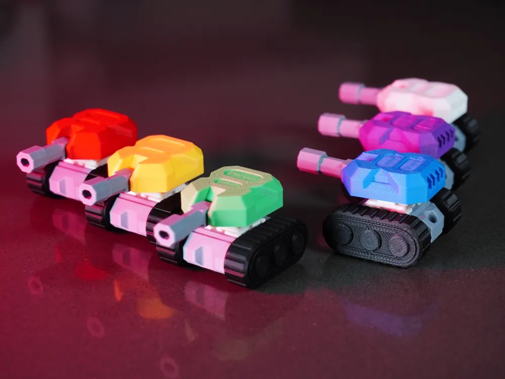Fidget Clicker Tank - Free 3D Print Model - MakerWorld