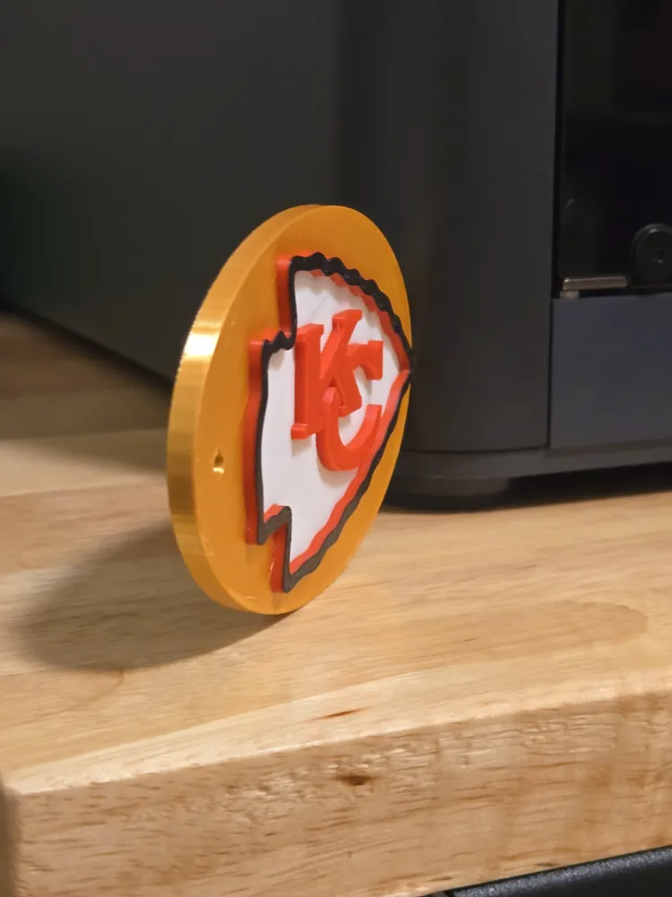 Kansas City Chiefs Bag Tag - Free 3D Print Model - MakerWorld