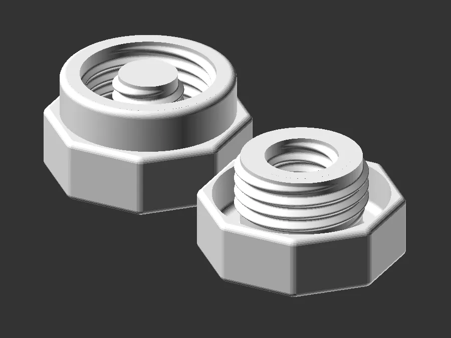 Coaxial threaded heavy duty leveler by Jack - MakerWorld