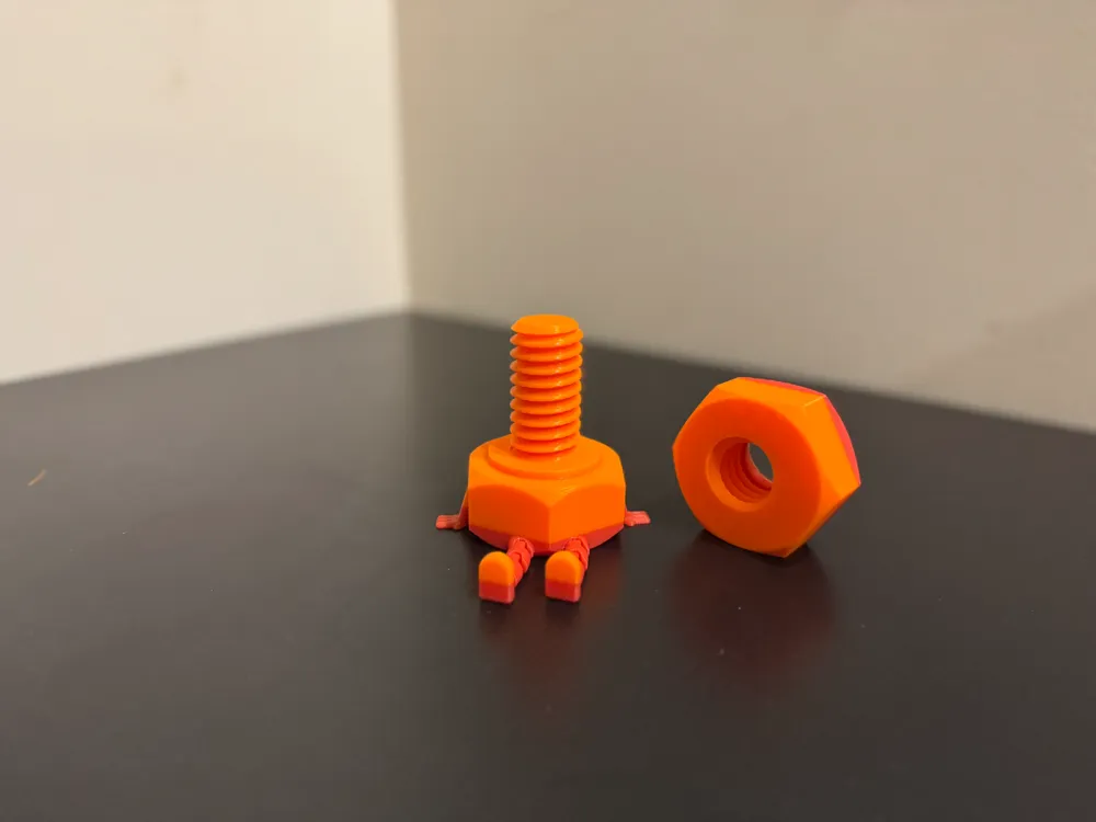 Articulated Functional Nut and Bolt by TheThiccThor - MakerWorld
