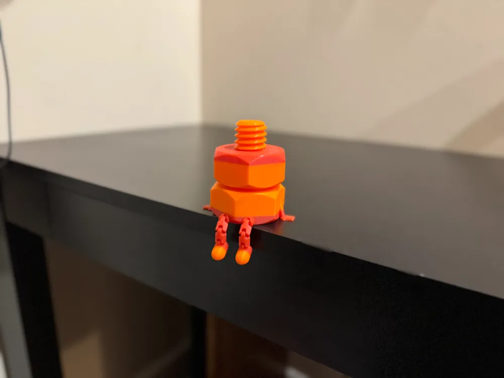 Articulated Functional Nut and Bolt by TheThiccThor - MakerWorld
