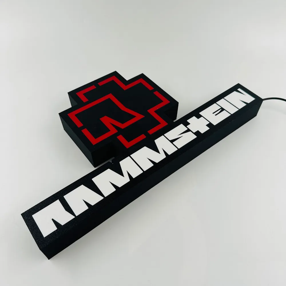 Rammstein logo led by Smart3dpt MakerWorld: Download Free 3D Models