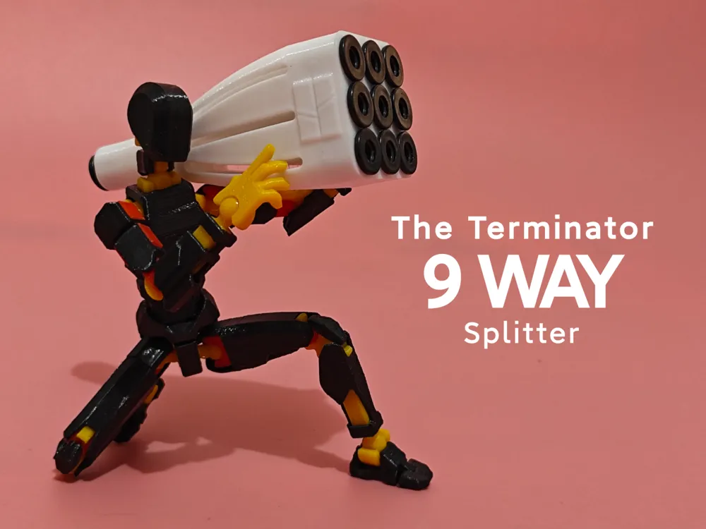 Nine way splitter | 10通组件 by Tshine - MakerWorld