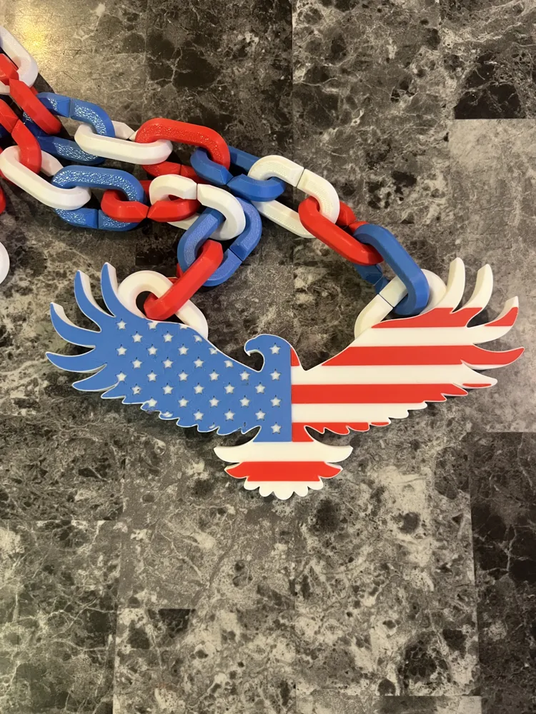 Eagle Shaped American Flag Chain by ClintonGid MakerWorld: Download ...