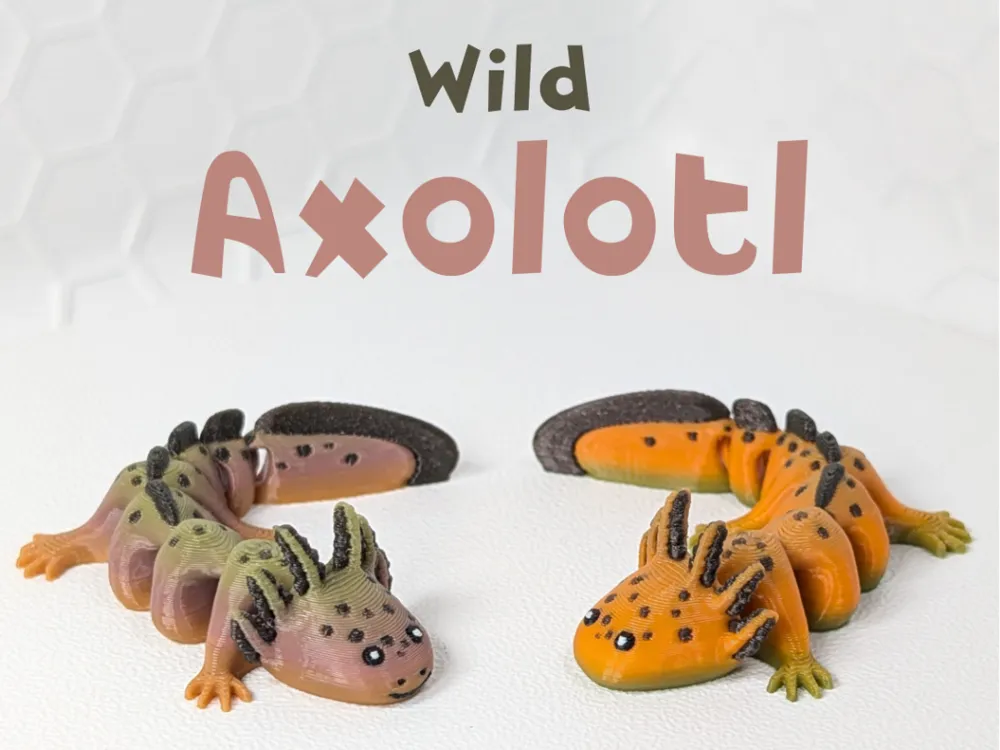 TT Animals: Wild Axolotl - Free 3D Print Model - MakerWorld