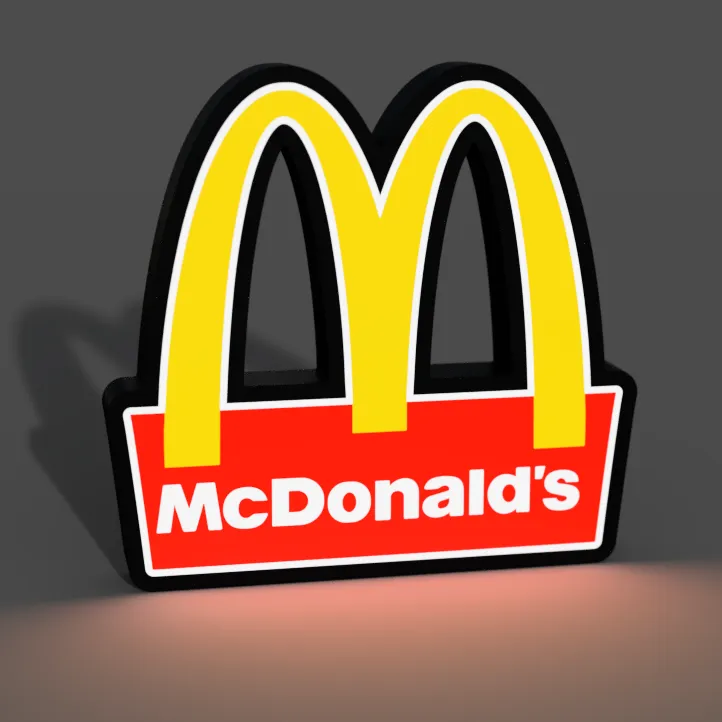 McDonald's Lightbox LED Lamp by braga3dprint - MakerWorld