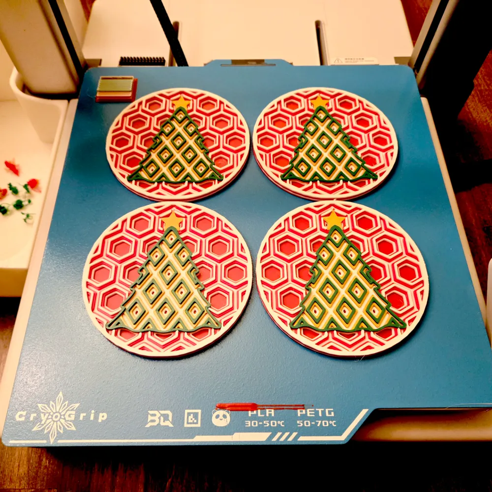 Christmas Tree Mosaic Coaster by w3r3wolv3s MakerWorld: Download Free ...