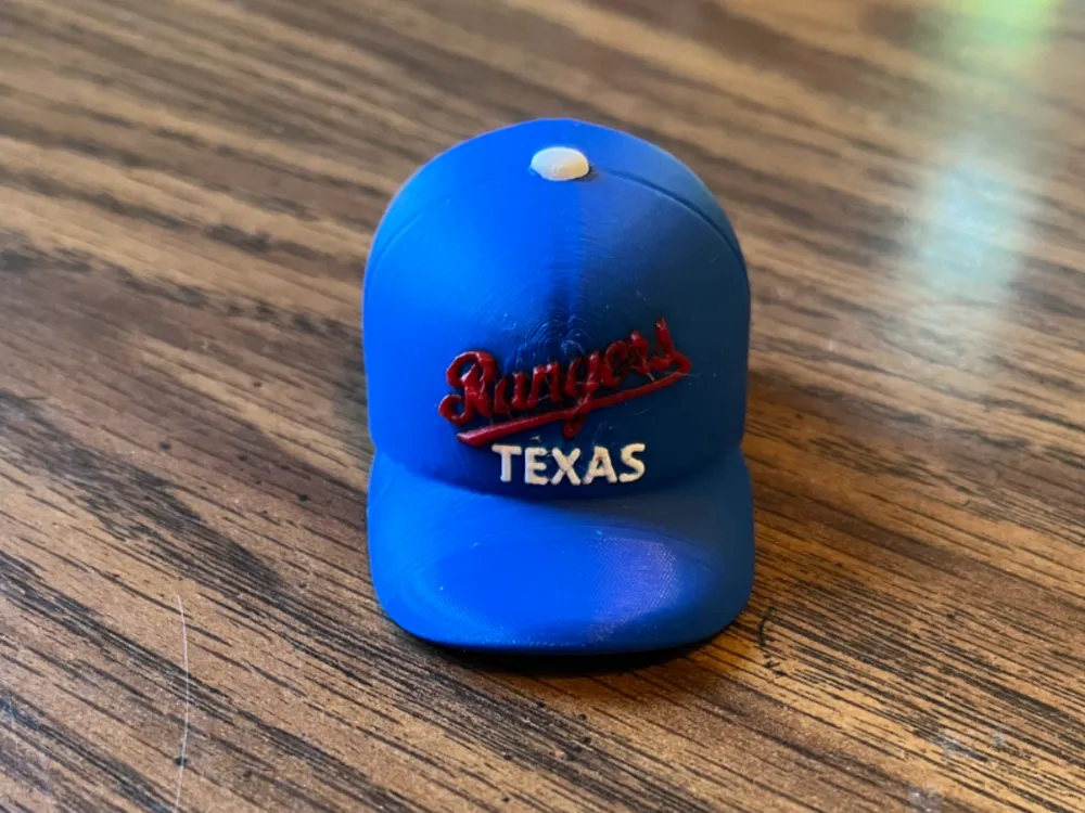Texas Rangers baseball hat by fnapier68 MakerWorld: Download Free 3D Models