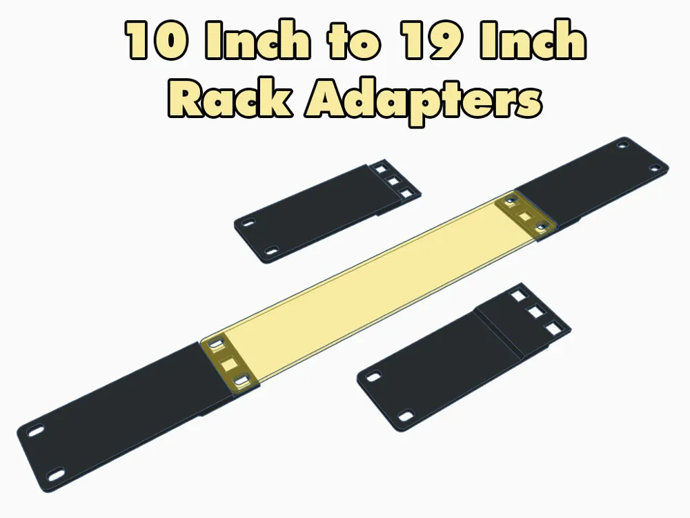 10 Inch to 19 Inch Network Server Rack Adapter by n3rding MakerWorld ...