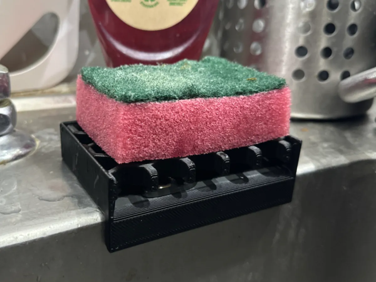 kitchen sink hex sponge holder - Free 3D Print Model - MakerWorld