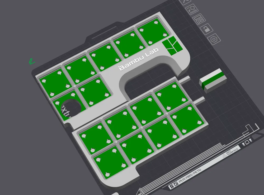 Flat End Flexible X1 Gridfinity Base with Logo Low Profile Remixed by ...