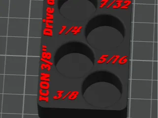 Icon 3/8 drive SAE allen socket gridfinity holder by ...