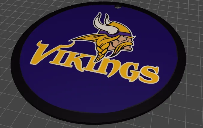 NFL Vikings Keychain by Anubis MakerWorld: Download Free 3D Models