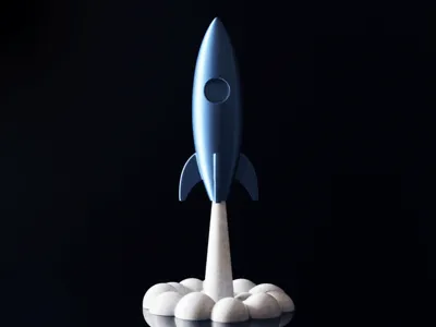 3d printed rocket - MakerWorld