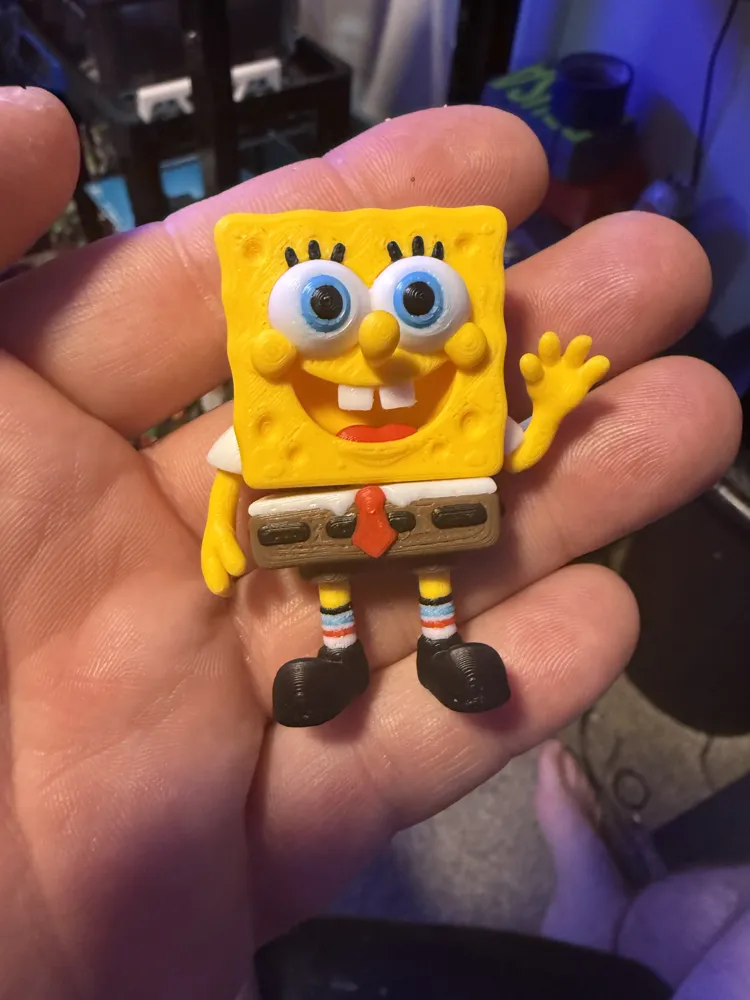 SPONGEBOB SQUAREPANTS - FLEXI MINI - Free 3D Print Model - MakerWorld