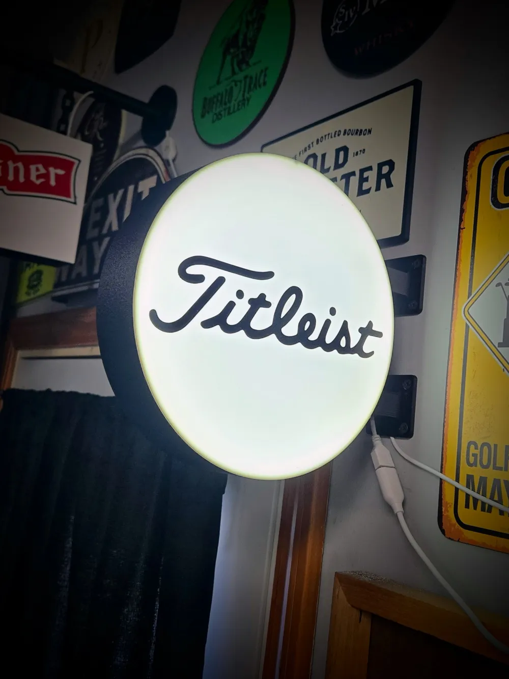 TITLEIST GOLF ~ 2-Sided LED Lightbox Wall Sign - Free 3D Print Model ...