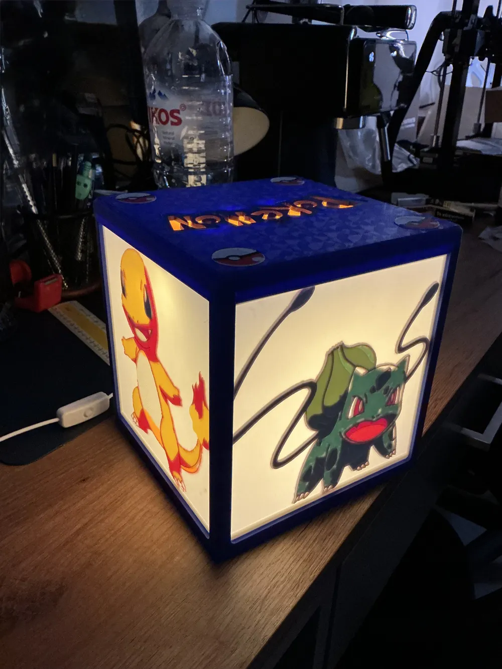 Pokemon lightbox with Kanto starters by user_3642446531 MakerWorld ...