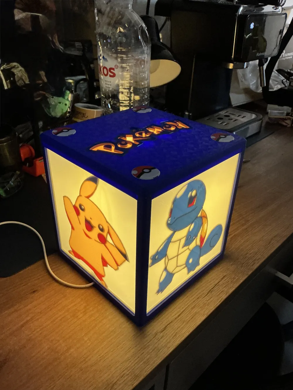 Pokemon lightbox with Kanto starters by user_3642446531 MakerWorld ...