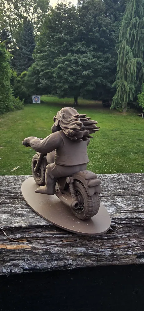 Sasquatch riding motorcycle by The Lady Prints A Lot MakerWorld ...