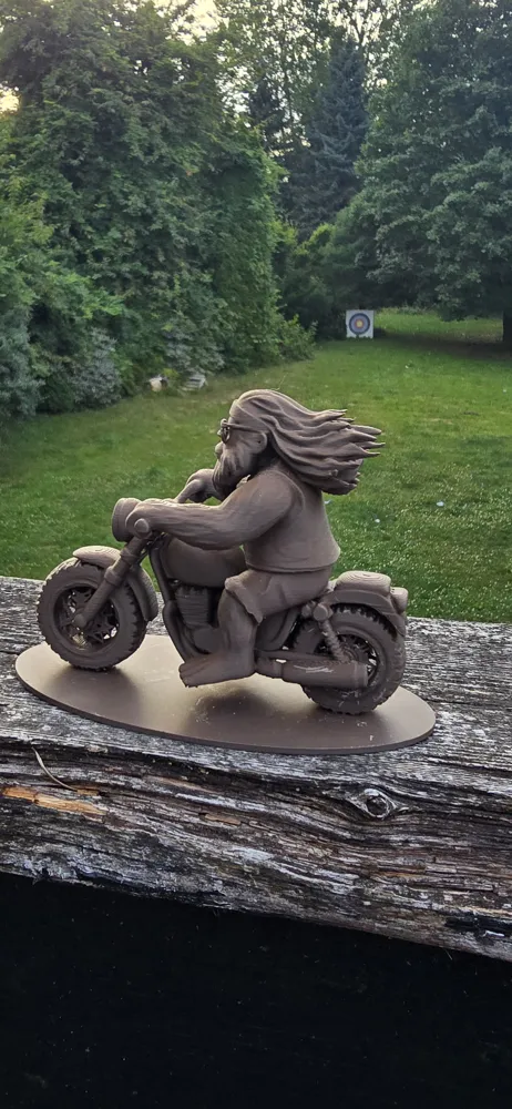 Sasquatch riding motorcycle by The Lady Prints A Lot MakerWorld ...
